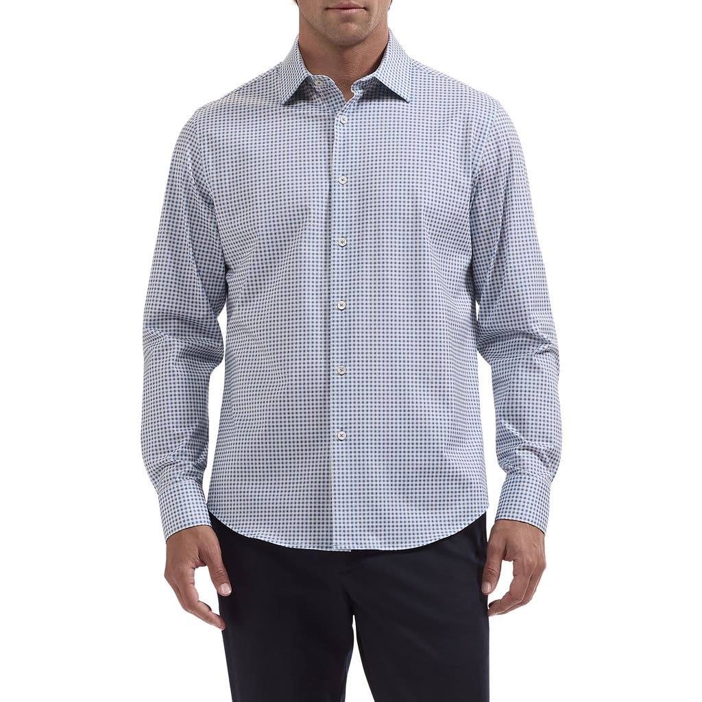 BUGATCHI james ooohcotton® gingham button-up shirt